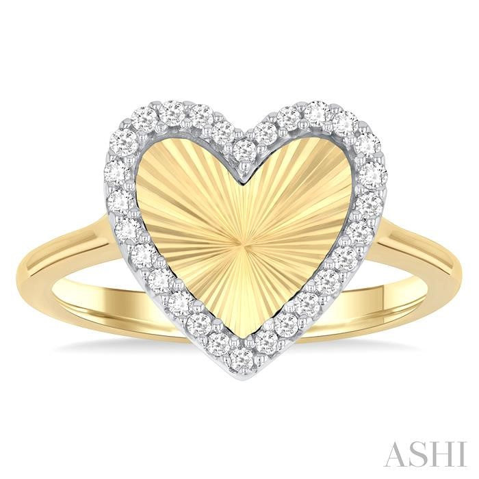 Heart Shape Fluted Diamond Fashion Ring – Mohr Creations