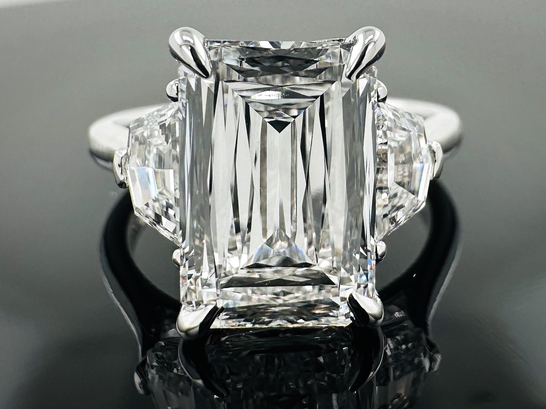 Lab Grown Crisscut Emerald Cut Diamond Engagement Ring – Mohr Creations